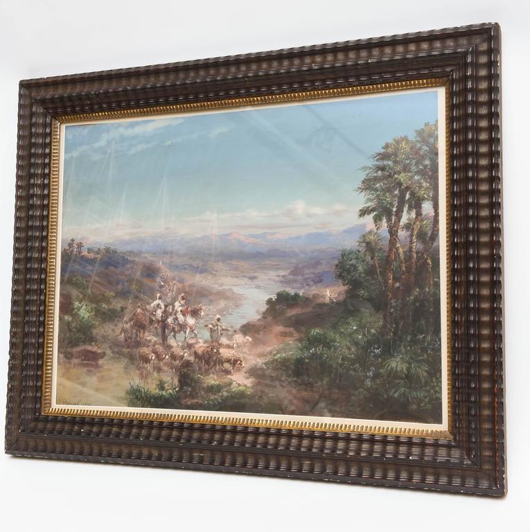 Fine 19th Century Orientalist Water Color Painting Signed Paul Pascal ...