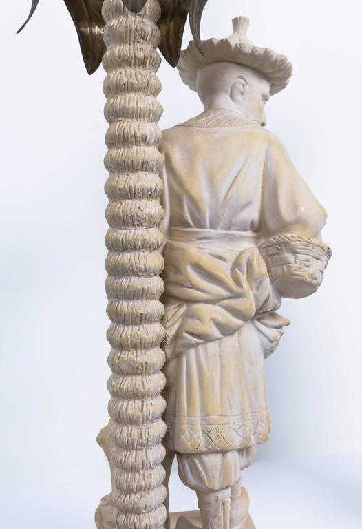 Pair of Vintage Asian Man and Woman Table Lamps at 1stDibs