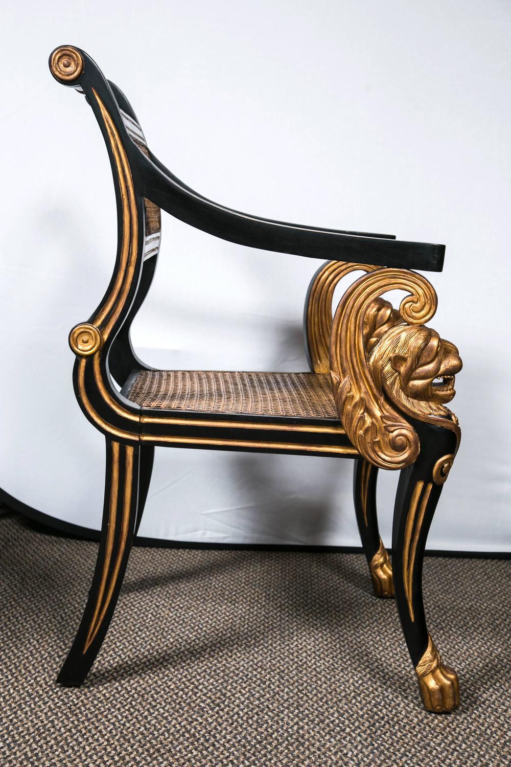 Set of 24 Lion Head Hollywood Regency Style Dining Chairs at 1stdibs