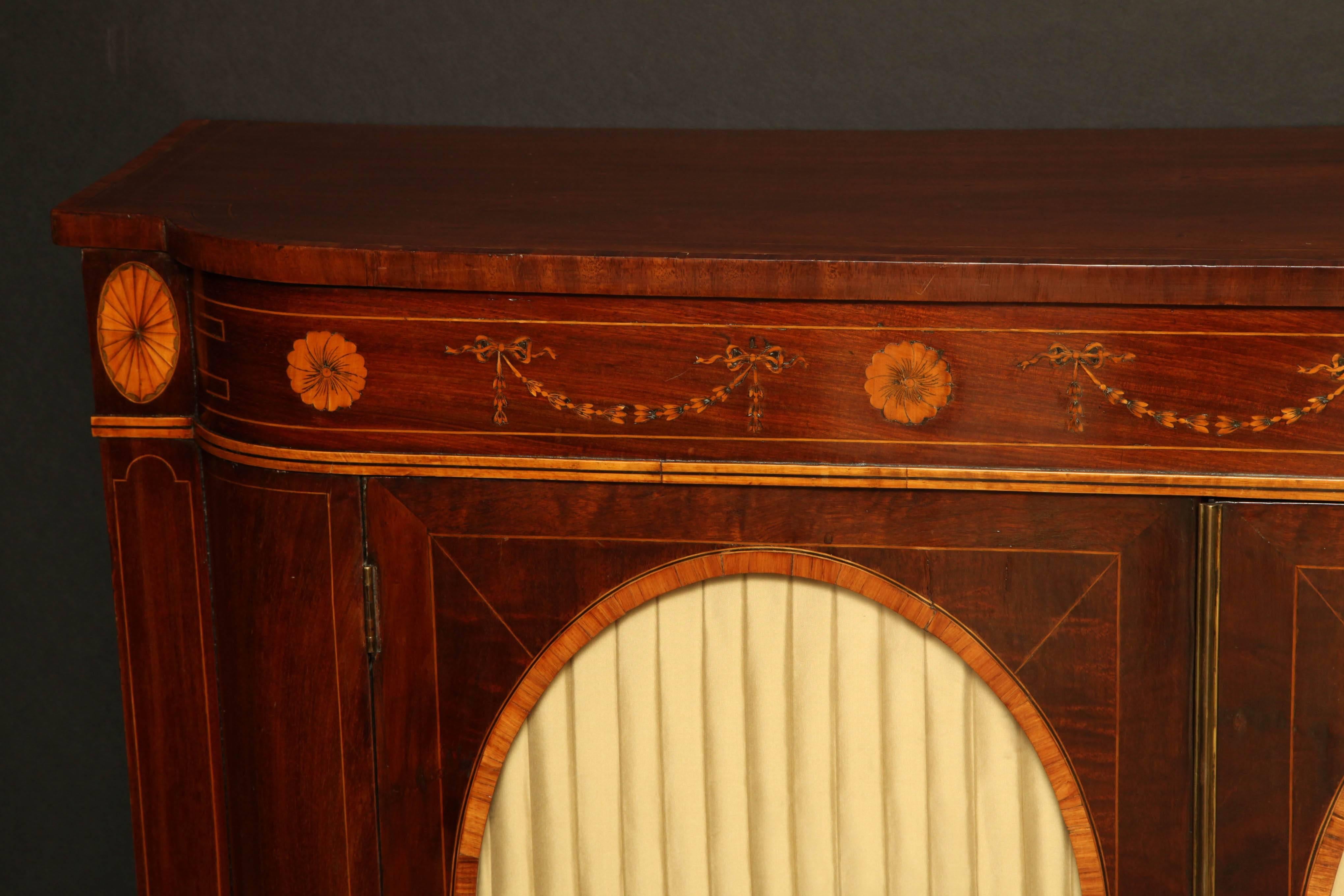 George III Mahogany Side Cabinet at 1stDibs