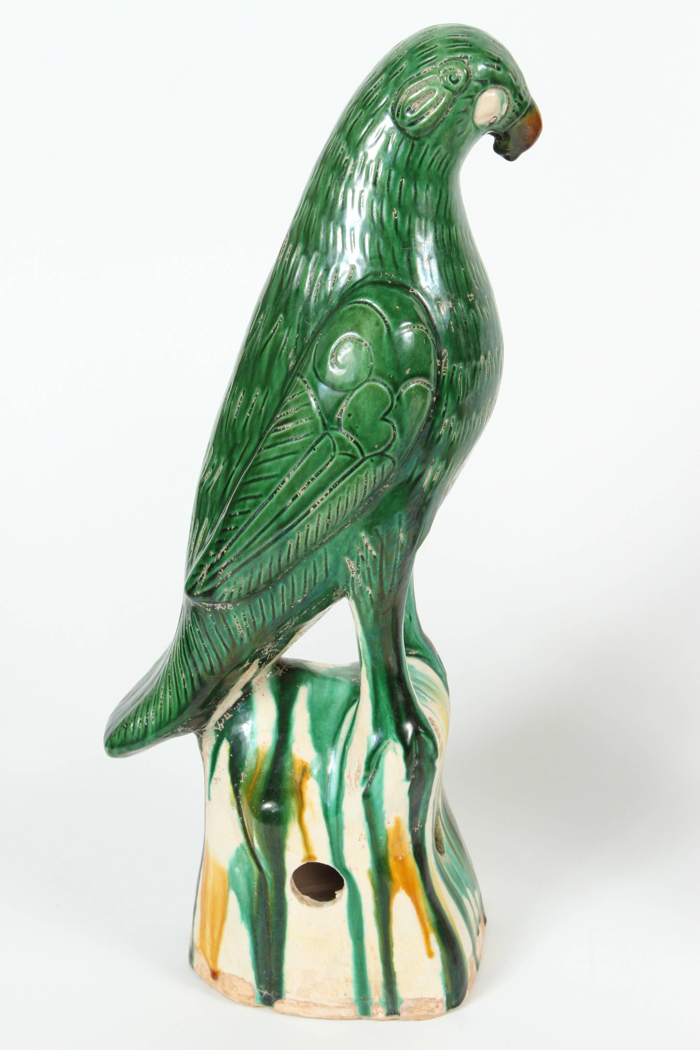 Pair of Vintage Ceramic Parrots at 1stDibs | vintage ceramic parrots