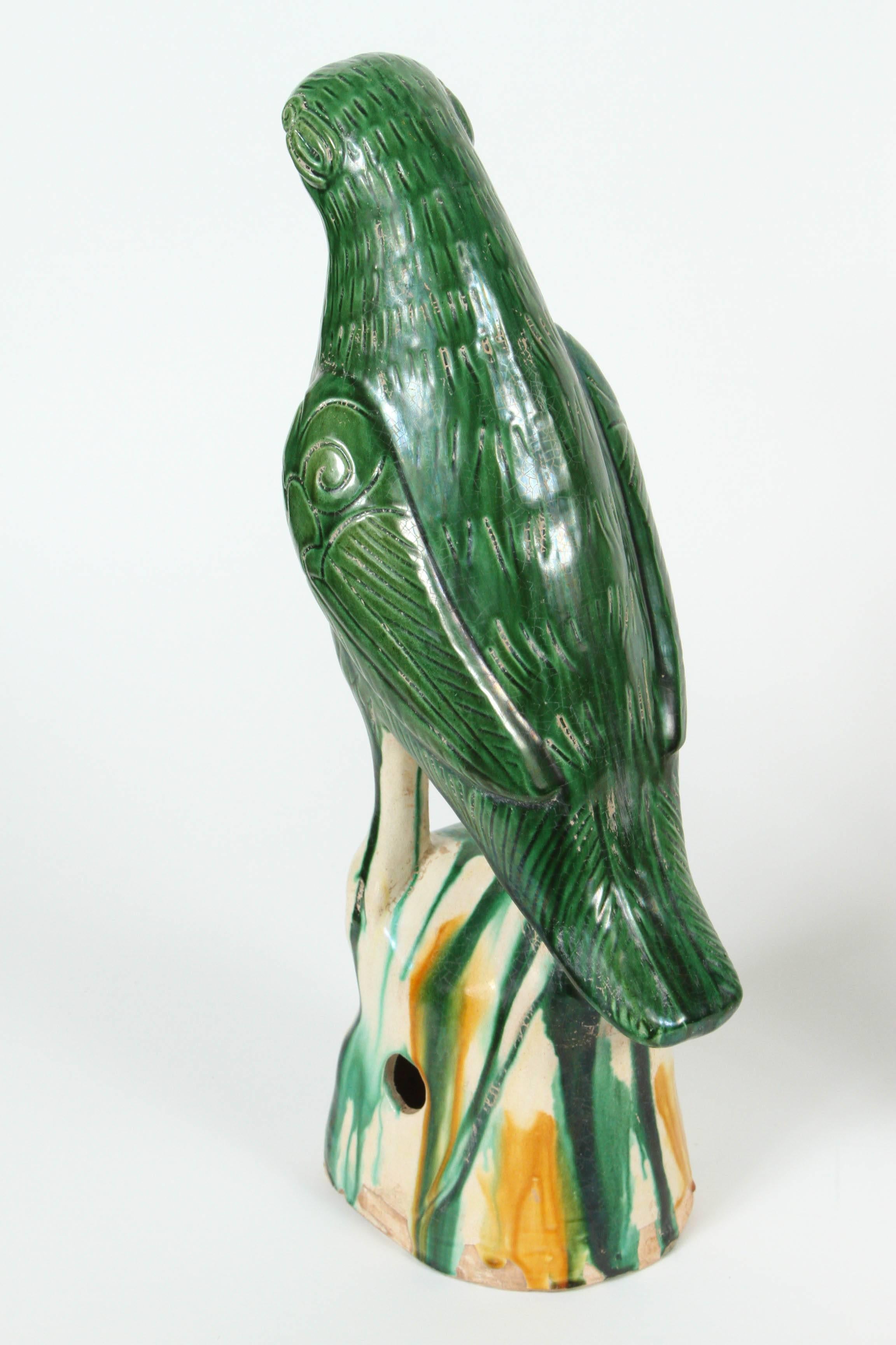 Pair of Vintage Ceramic Parrots at 1stDibs | vintage ceramic parrots