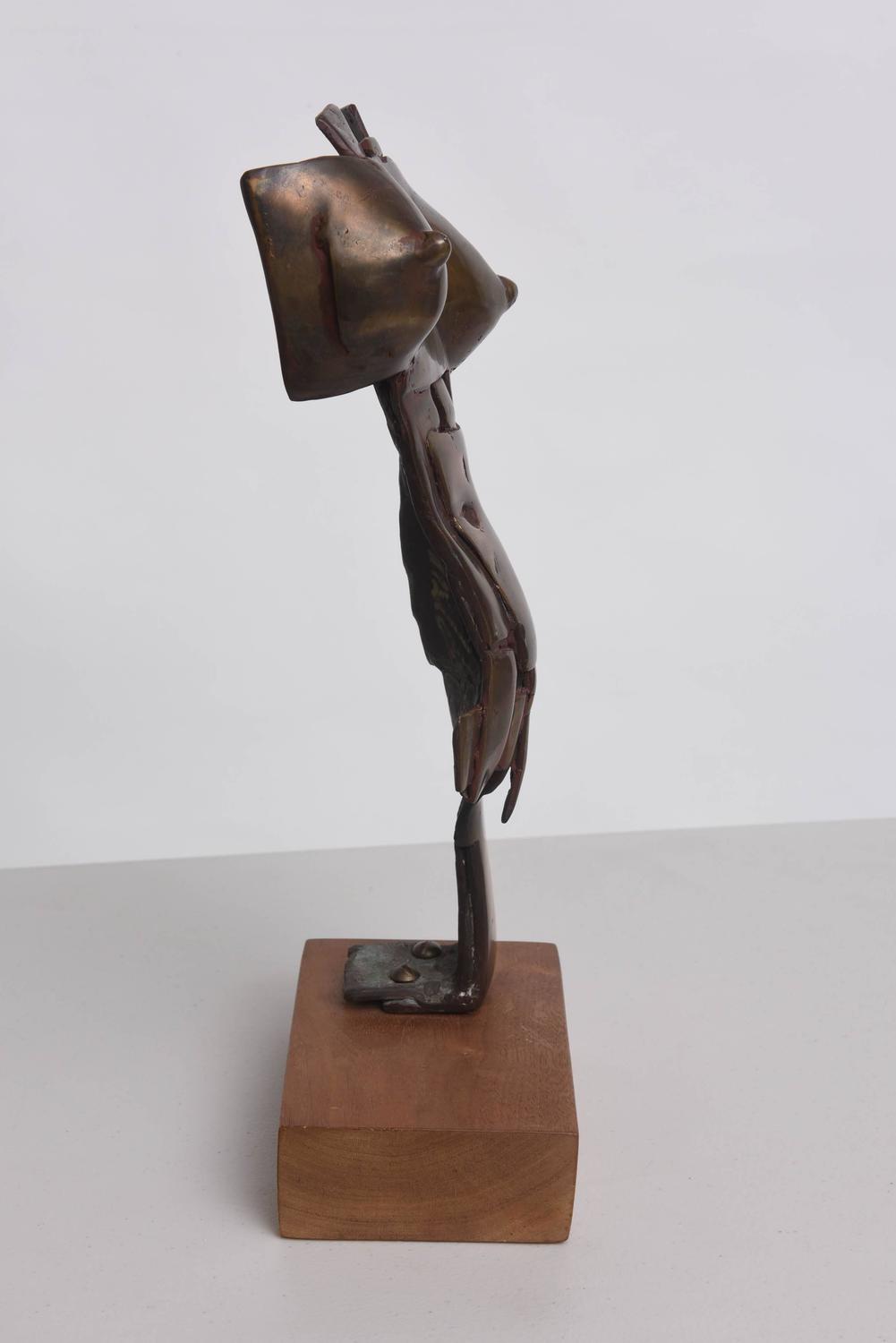 Mid-Century Modern Brutalist Bronze Sculpture of Female Torso, Artist ...