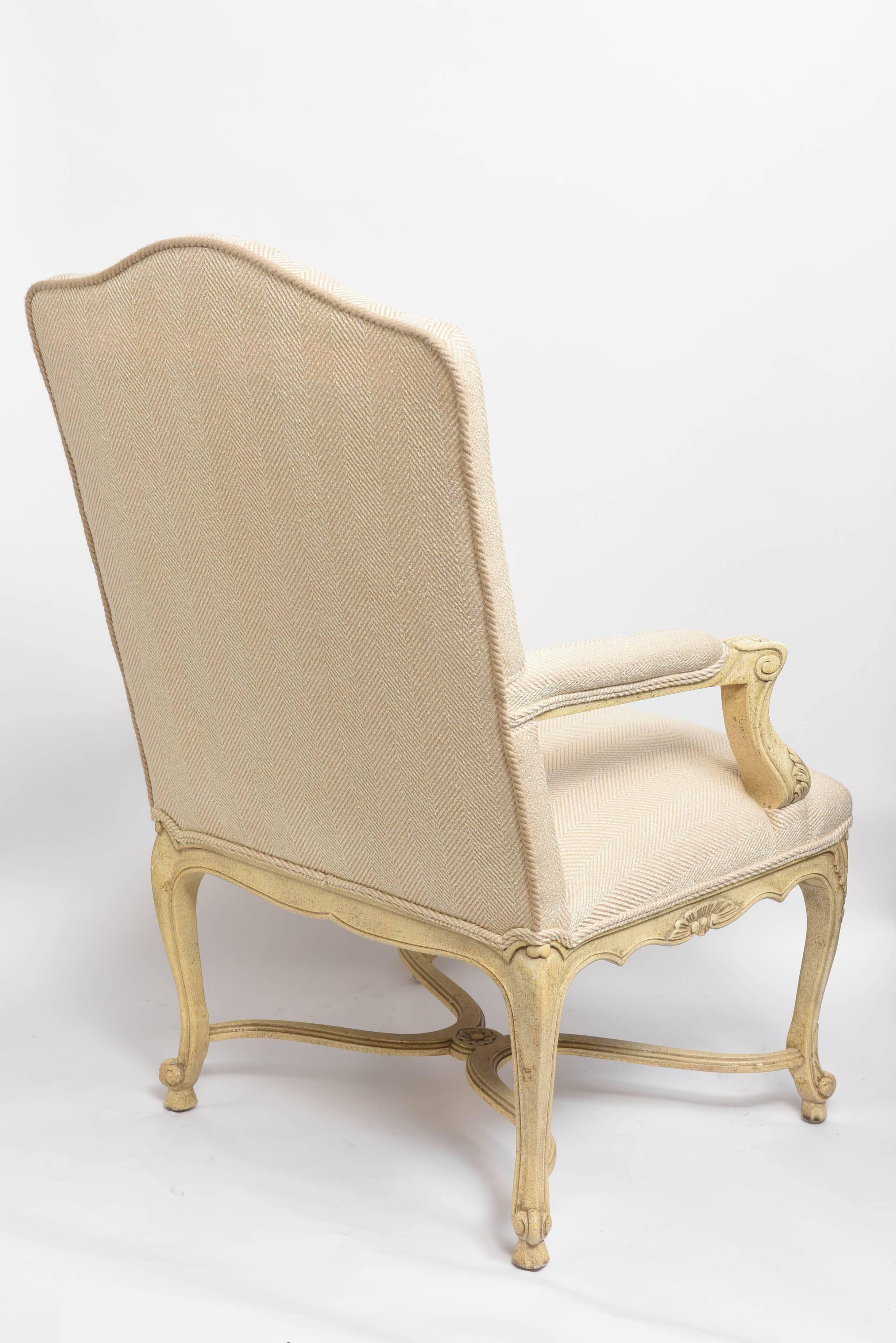 Pair of French Regency Style Armchairs at 1stDibs | french regency armchair