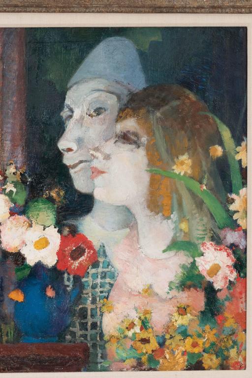 Marcel Roche Oil Painting Signed and Framed at 1stDibs