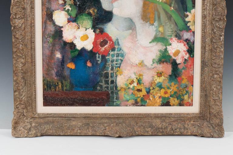 Marcel Roche Oil Painting Signed and Framed at 1stDibs