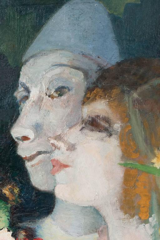 Marcel Roche Oil Painting Signed and Framed at 1stDibs