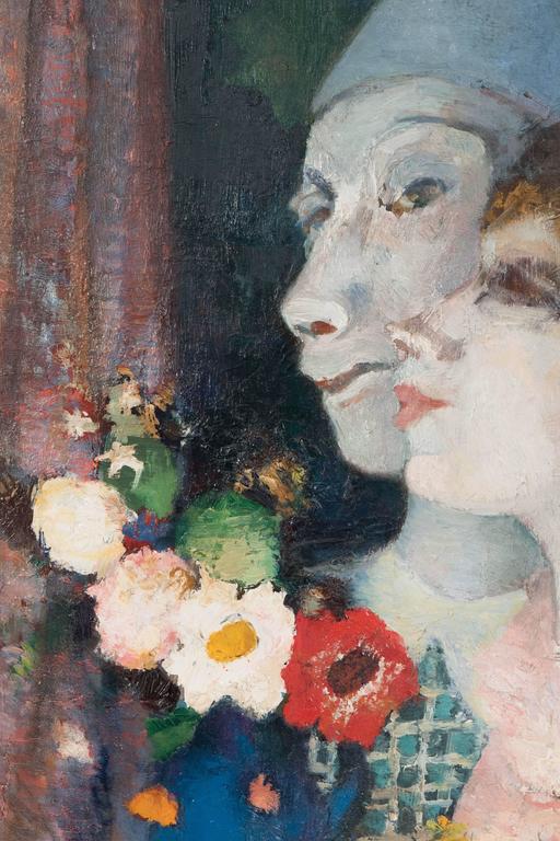 Marcel Roche Oil Painting Signed and Framed at 1stDibs