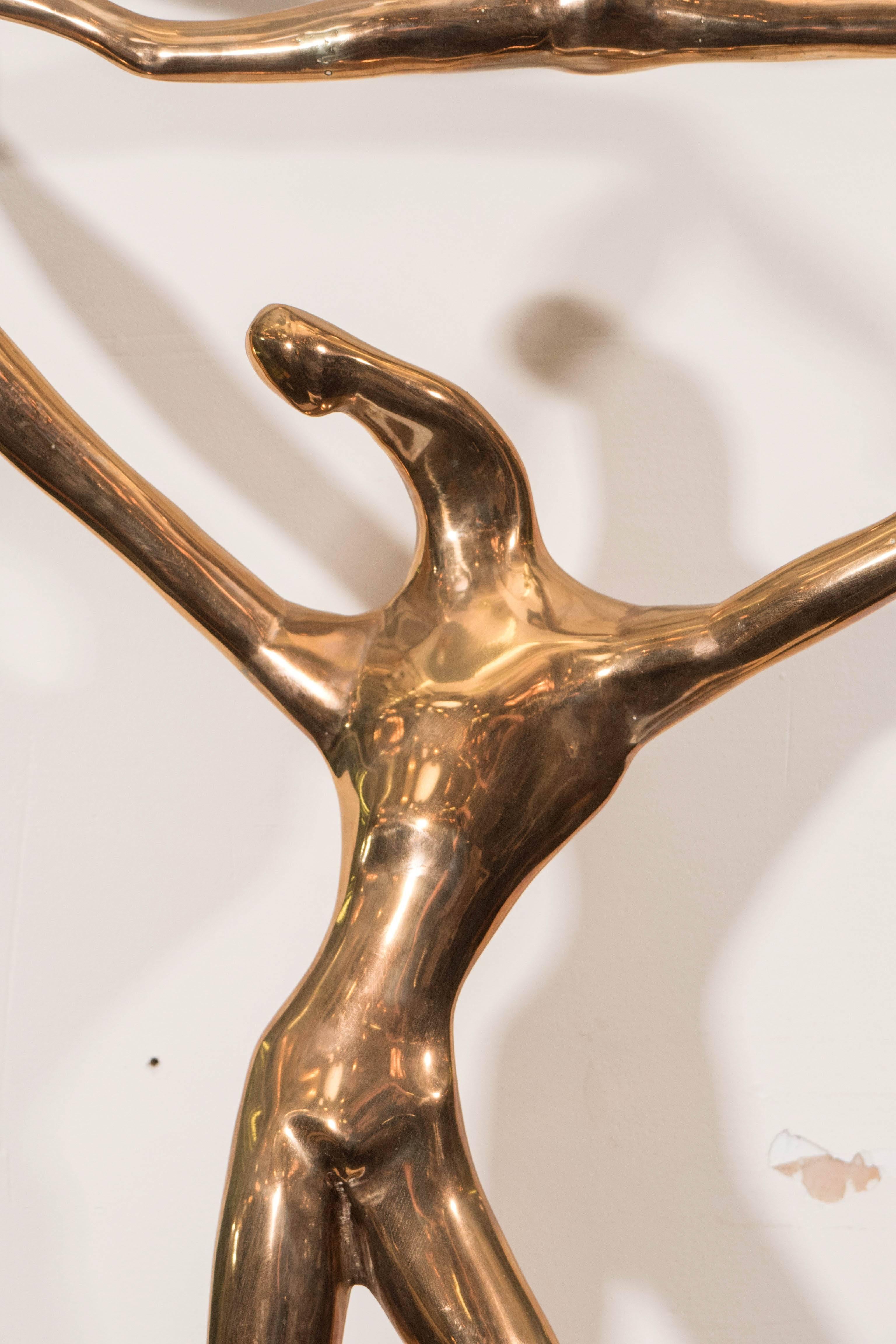 Manuel Carbonell Sculpture of 'Two Dancers' in Polished Bronze at ...