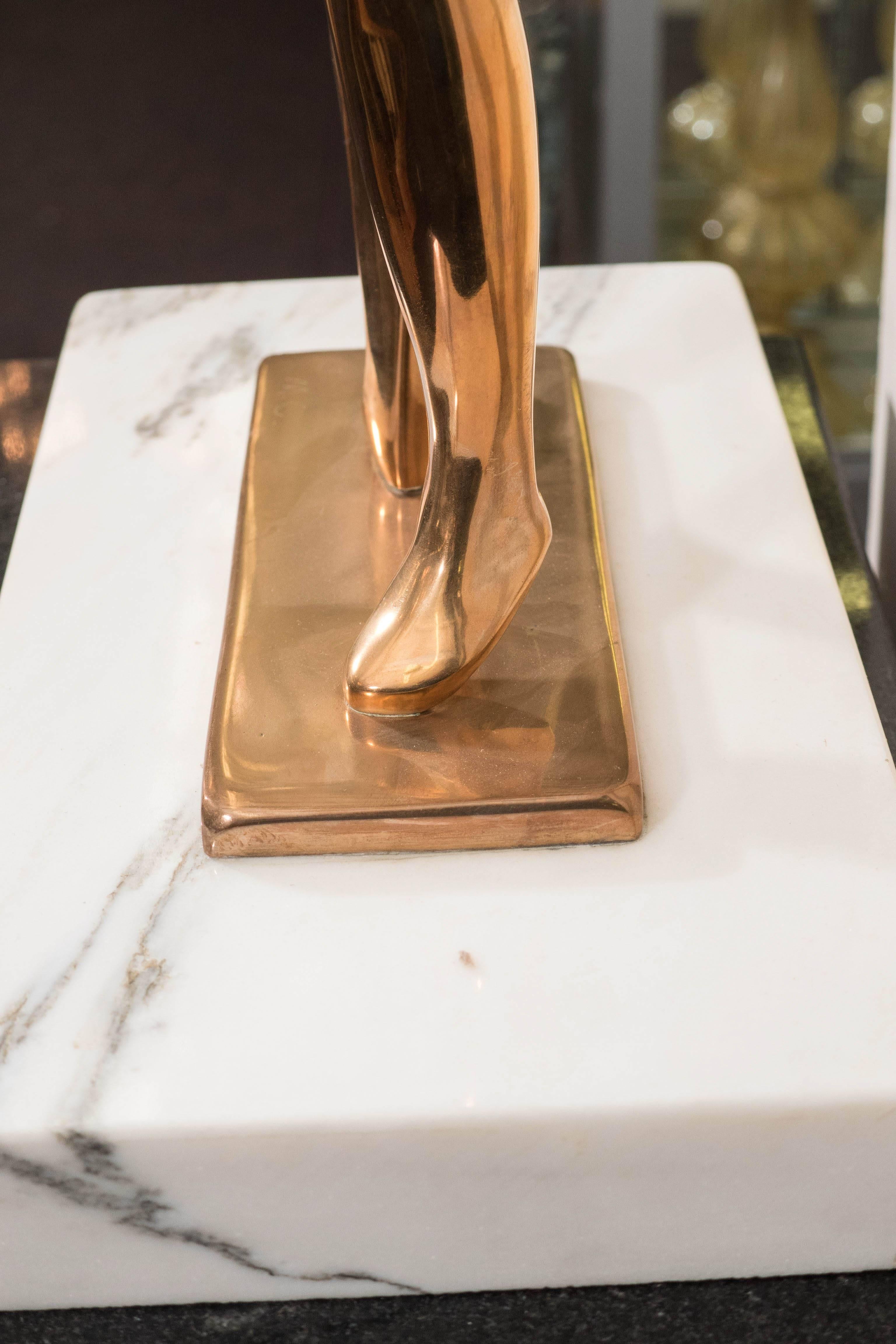 Manuel Carbonell Sculpture of 'Two Dancers' in Polished Bronze at ...