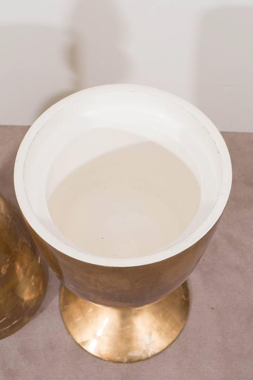 Impressive Large Ice Bucket in Gold-Leaf at 1stDibs