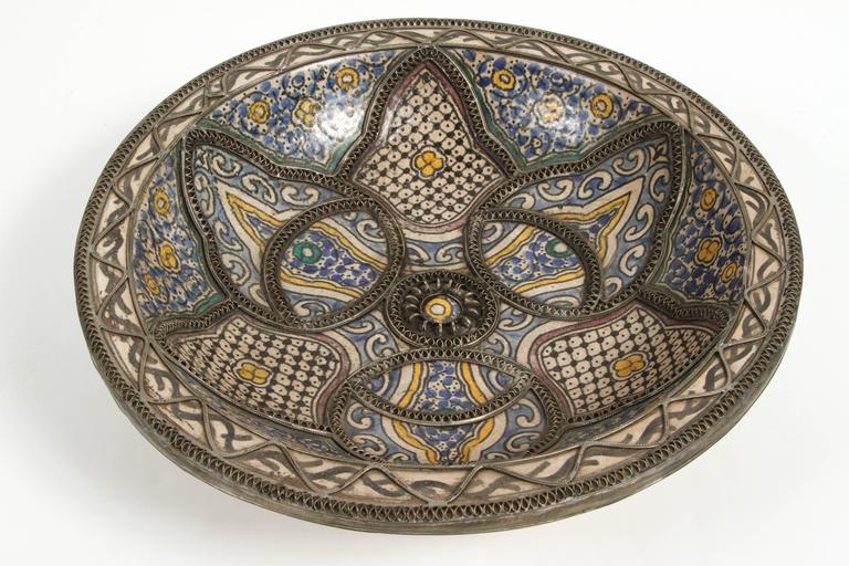 Large Decorative Ceramic Plates from Fez at 1stDibs