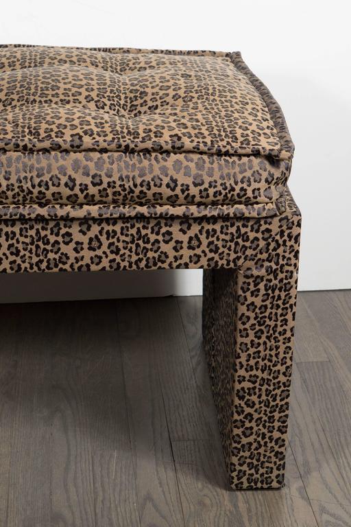 Fendi Casa Bench with Original Fendi Leopard Silk Blend Upholstery at ...