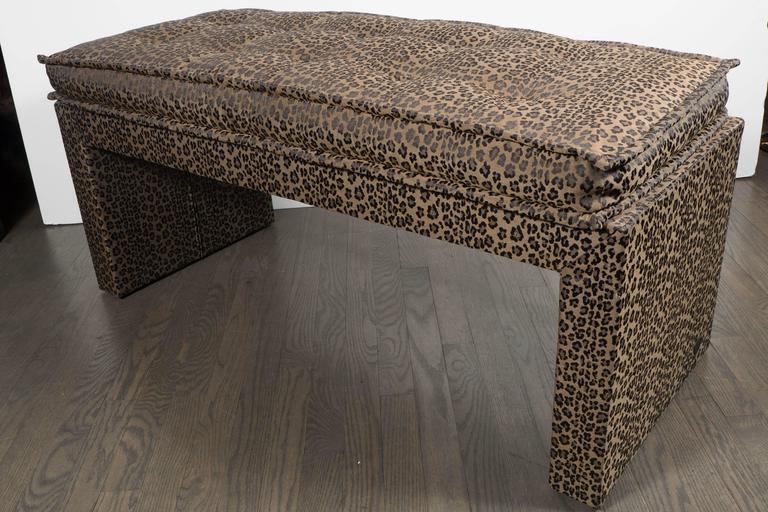 Fendi Casa Bench with Original Fendi Leopard Silk Blend Upholstery at ...