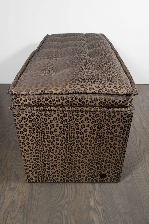Fendi Casa Bench with Original Fendi Leopard Silk Blend Upholstery at ...