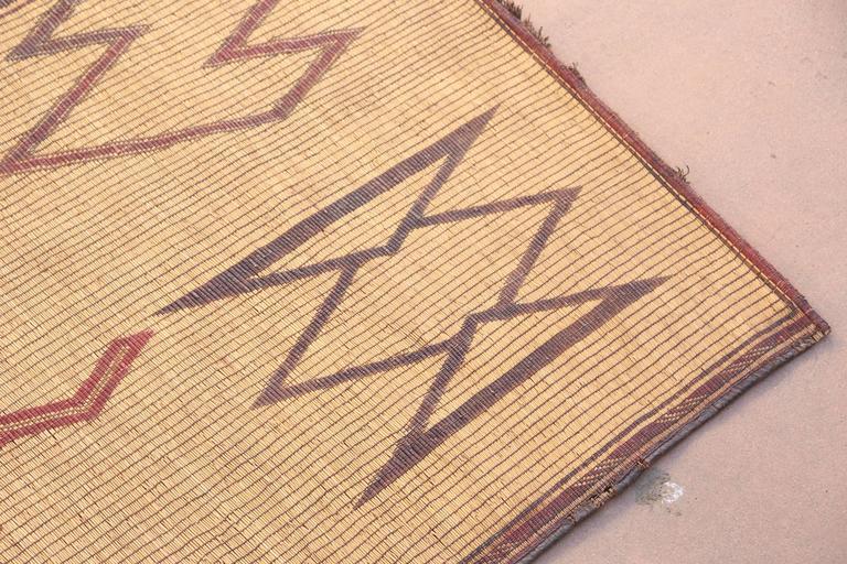 Vintage Moroccan Leather Tuareg Rug North Africa at 1stDibs | tuareg ...