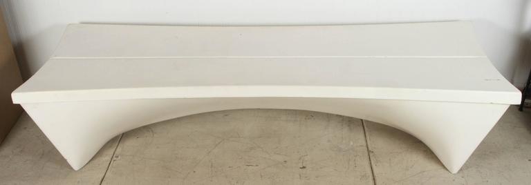 Architectural Fiberglass Bench by Douglas Deeds at 1stDibs