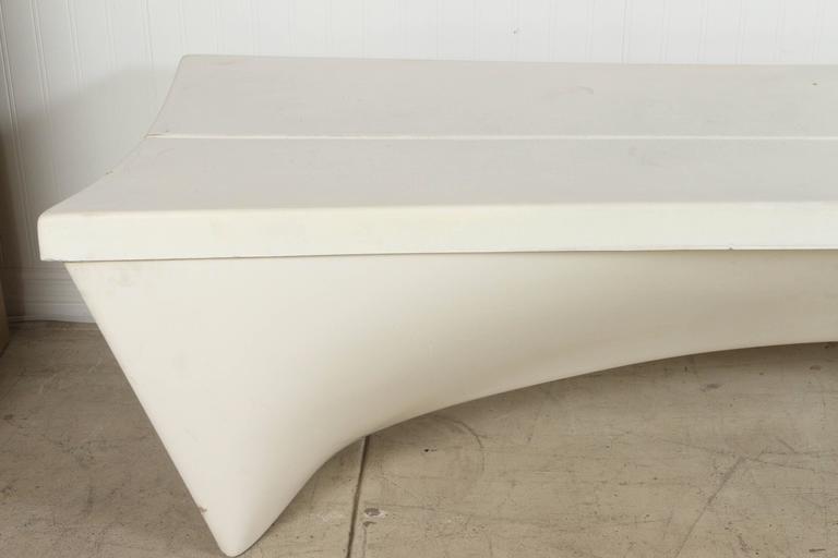 Architectural Fiberglass Bench by Douglas Deeds at 1stDibs