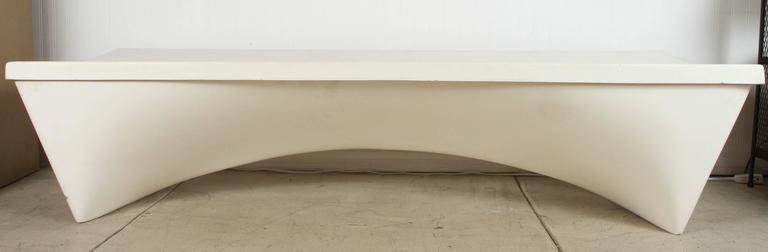Architectural Fiberglass Bench by Douglas Deeds at 1stDibs