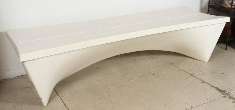 Architectural Fiberglass Bench by Douglas Deeds at 1stDibs