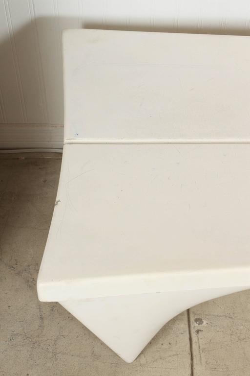 Architectural Fiberglass Bench by Douglas Deeds at 1stDibs