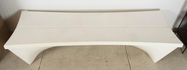 Architectural Fiberglass Bench by Douglas Deeds at 1stDibs