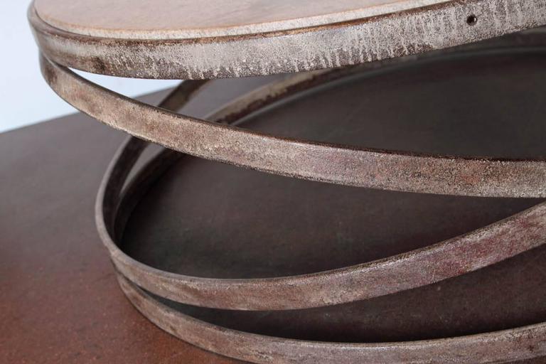 Reclaimed Rings Coffee Table For Sale at 1stDibs