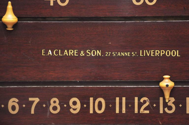 English Billiards Snooker Scoreboard For Sale at 1stDibs