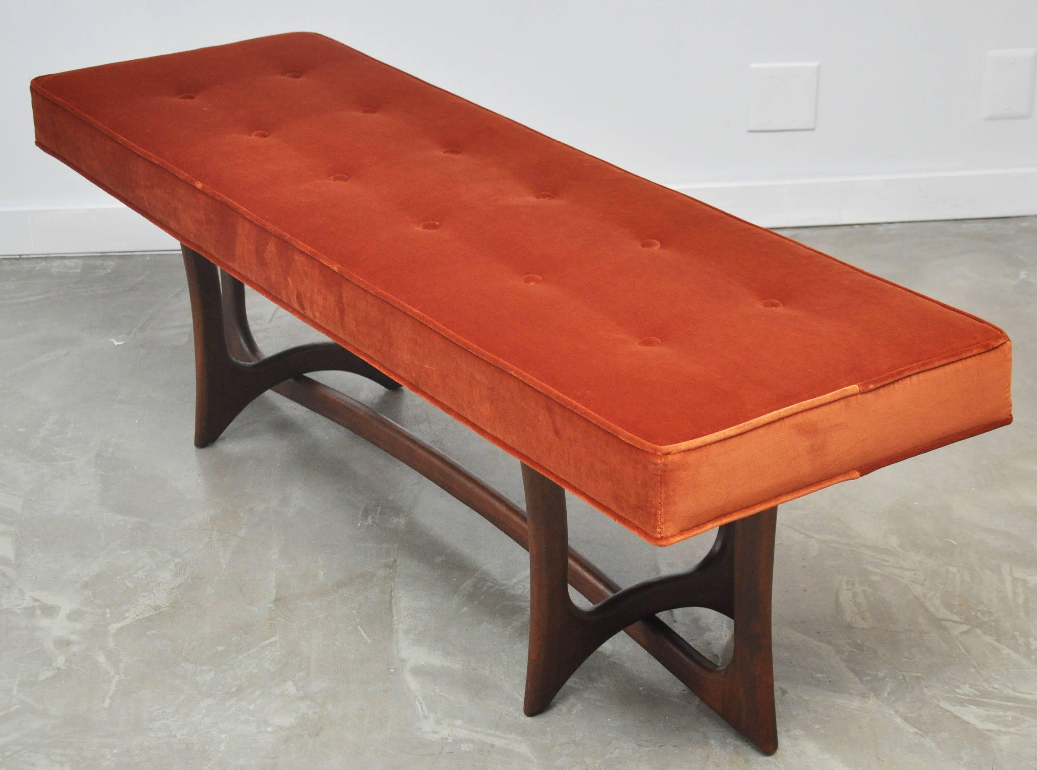 Mid-Century Sculptural Bench at 1stDibs