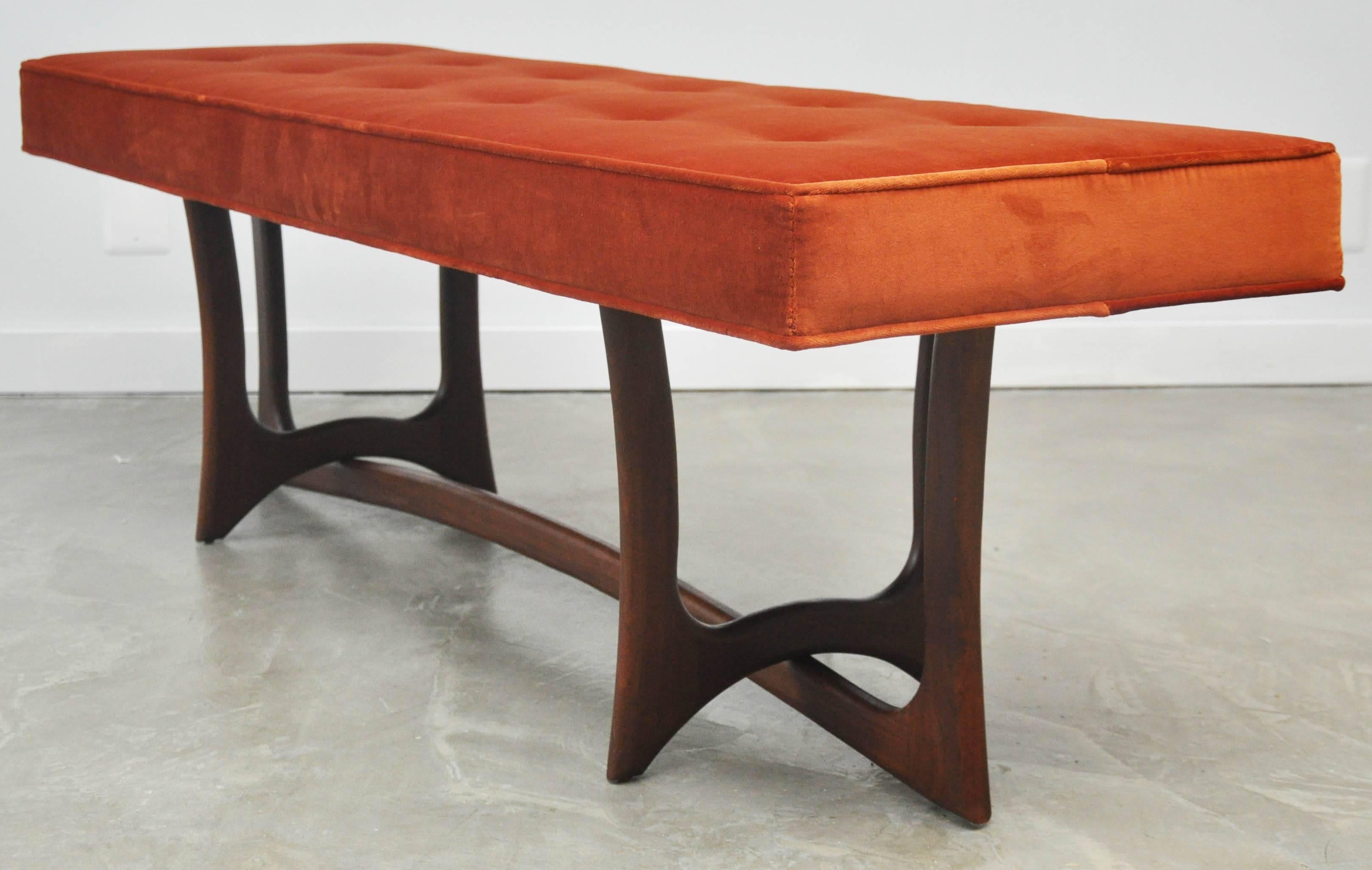 Mid-Century Sculptural Bench at 1stDibs