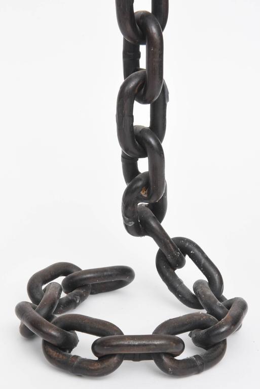 Pair of Illusionistic Iron Chain Link Candlesticks at 1stDibs | chain ...