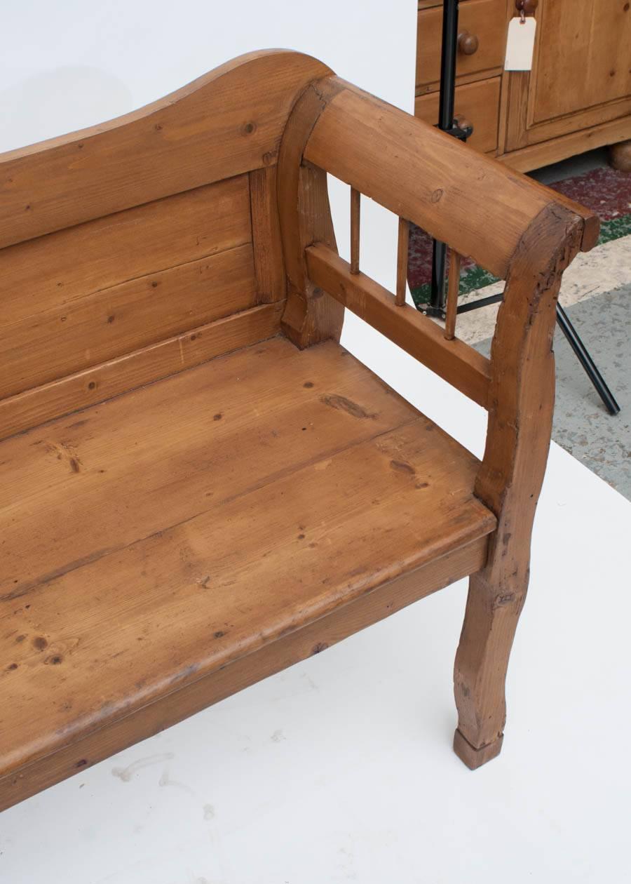 Pine Bench at 1stdibs