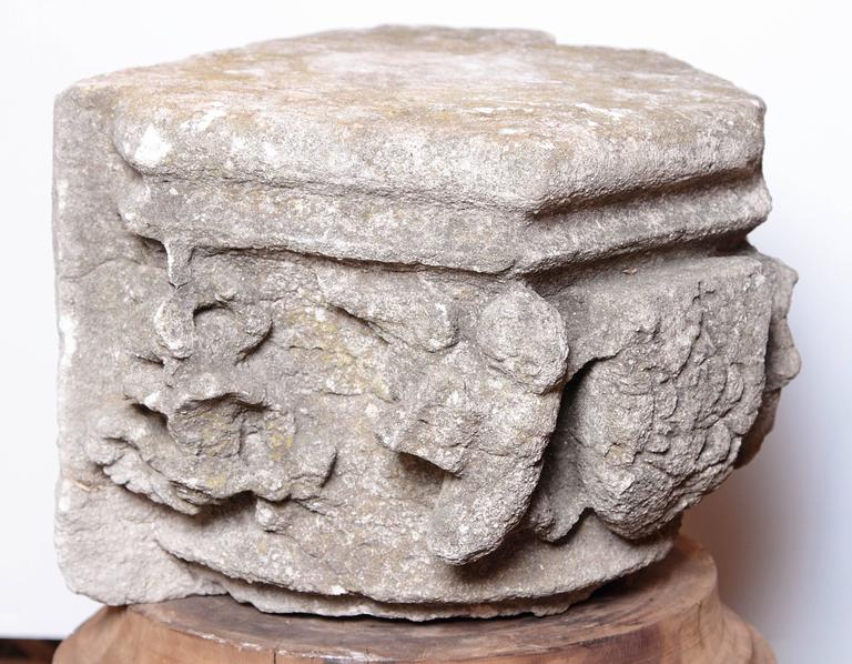 Rare 16th Century Architectural Stone Capital from France For Sale at ...