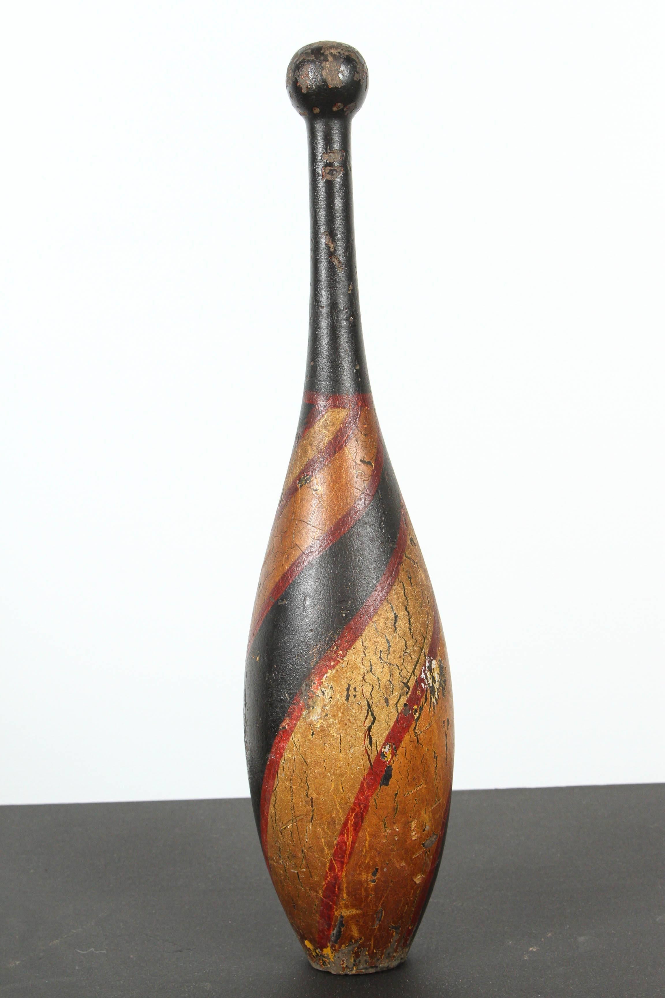 Pair of Late 19th Century Indian Clubs with Original Paint Surface at ...