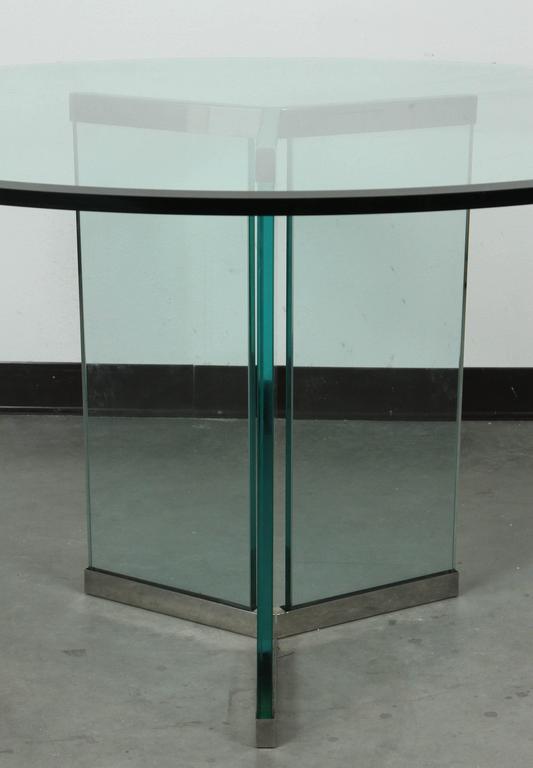 Triangular Base Dining Table by Pace For Sale at 1stDibs | triangular ...