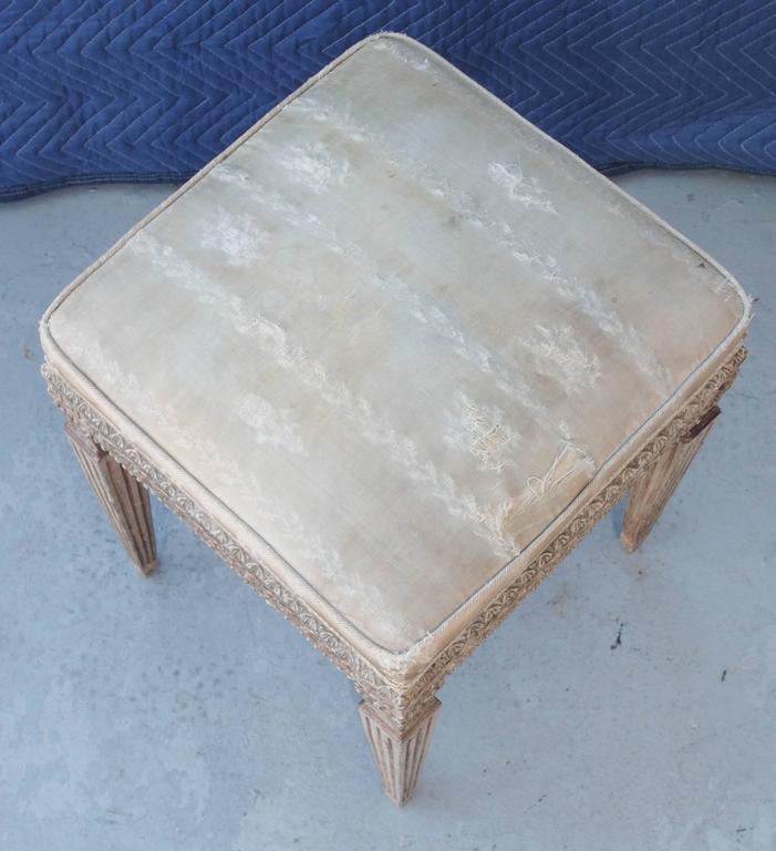 French Louis XVI Style Painted Stool at 1stDibs