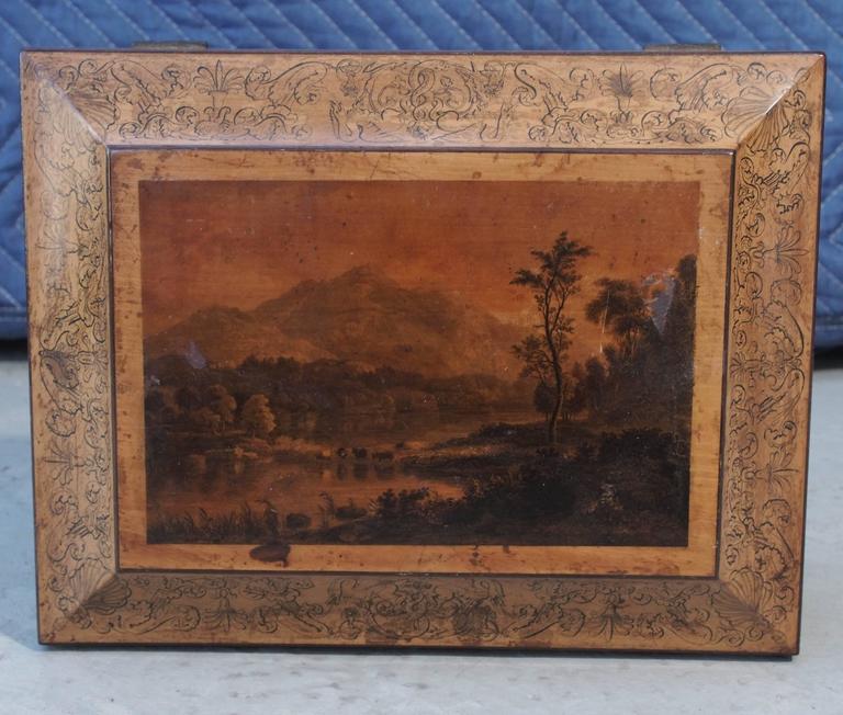 English Regency Penwork Box at 1stDibs