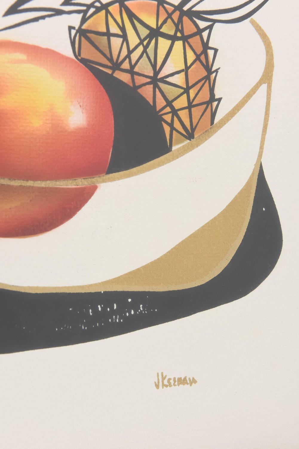 Mid-Century Modern Artwork, Mixed-Media, British, J. Keeman For Sale at ...