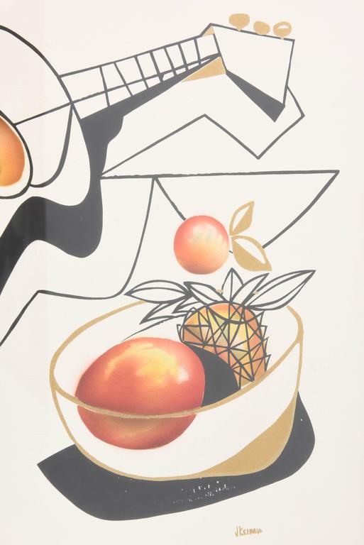 Mid-Century Modern Artwork, Mixed-Media, British, J. Keeman at 1stDibs