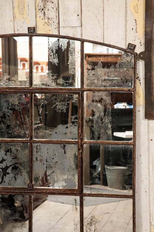 Victorian Cast Iron Warehouse Window Mirror at 1stDibs