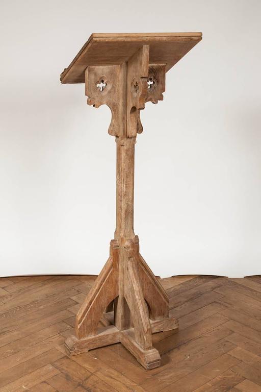 Antique Gothic Revival Oak Lectern at 1stDibs
