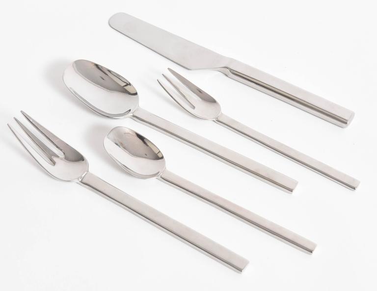 Mid-Century Modern American Ward Bennett Stainless Flatware Supreme ...