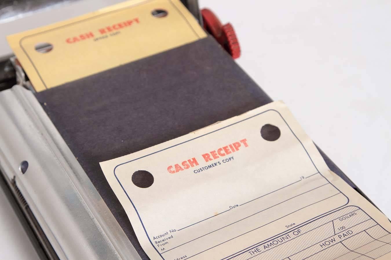 Pair Walter Dorwin Teague Receipt Printers for Moore Business Forms ...