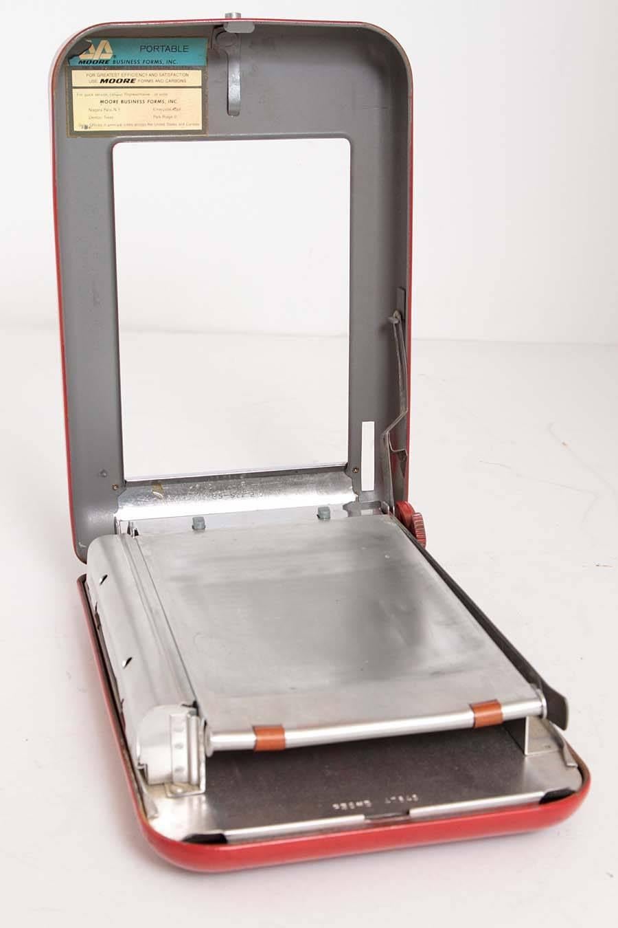 Pair Walter Dorwin Teague Receipt Printers for Moore Business Forms ...