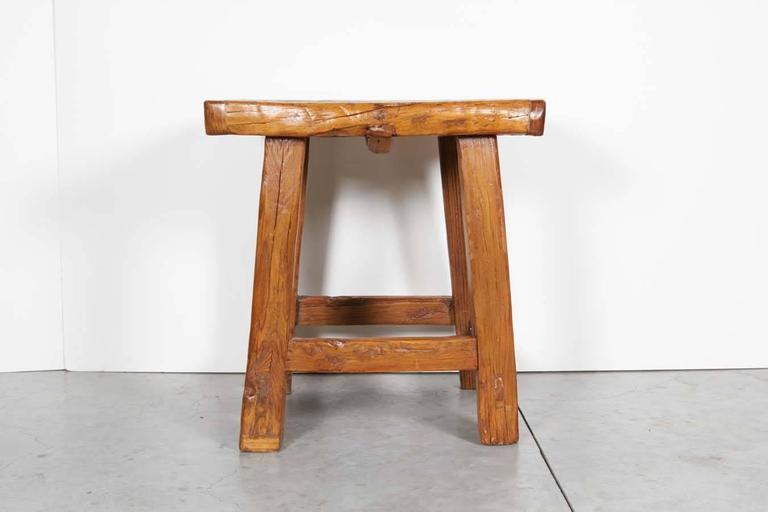 Large Rustic Stool/ Side Table at 1stDibs