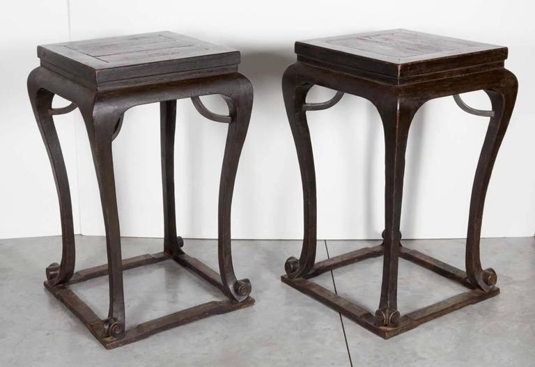 Pair of Antique Chinese Incense Tables For Sale at 1stDibs