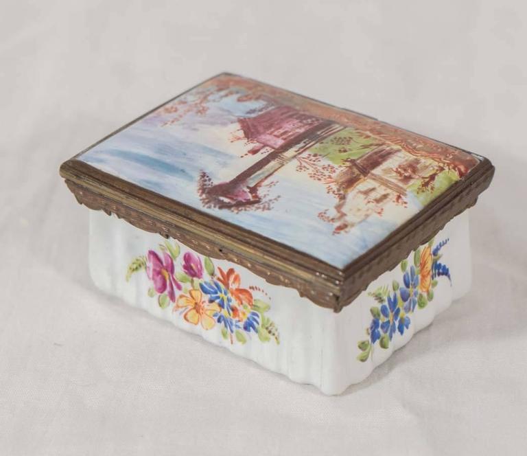 Antique Enamel Snuff Box at 1stdibs