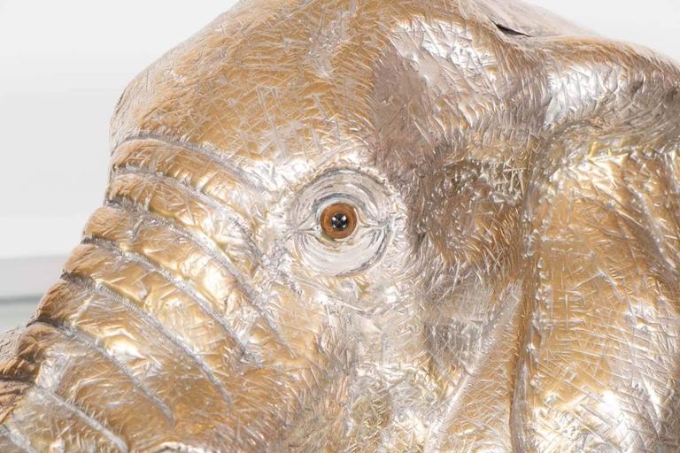 Metal Elephant Head Ice Bucket at 1stDibs