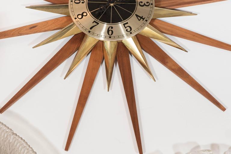 Starburst Wall Clock by Welby Division, Elgin National Watch Company at ...
