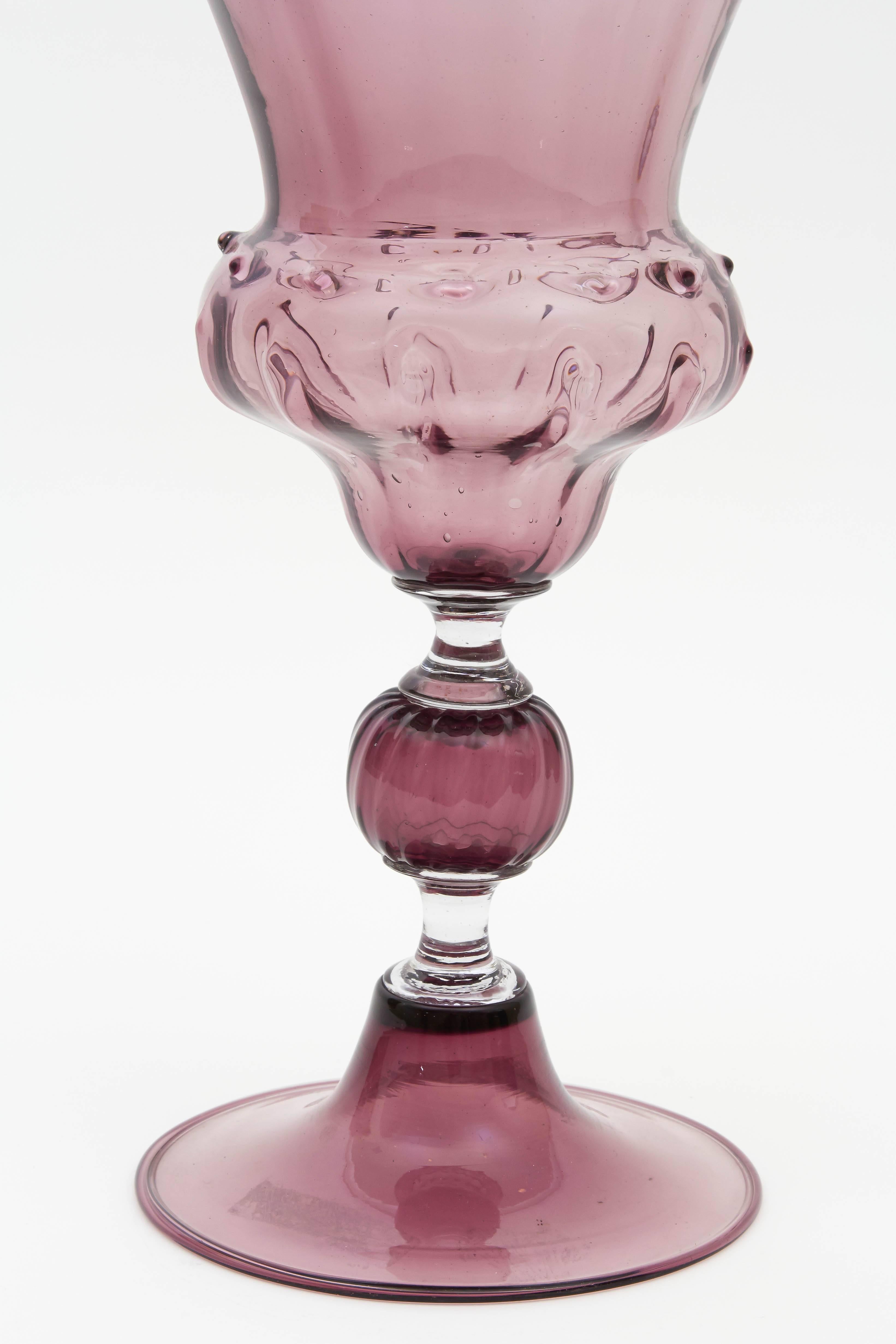 Antique Blown Amethyst Glass Vase at 1stDibs